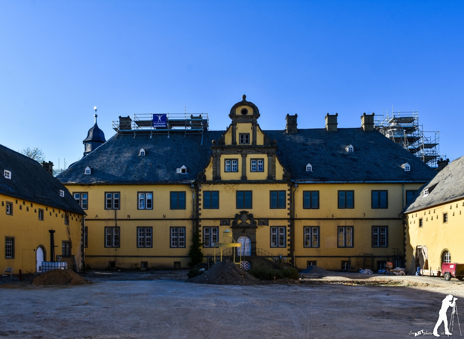 Das verfallene Barock-Schloss